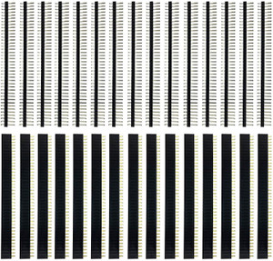 Scriptronics 40 Pin 2.54mm Male and Female Pin Headers/Berg Strips for ...