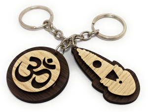 Shiani Set of 2 Om Lord Tirupati Balaji Tika Key Chain Price in India ...
