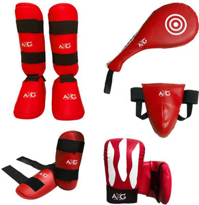AXG NEW GOAL Karate Taekwondo Muay Thai Kick Kickboxing MMA Kit (Medium ...