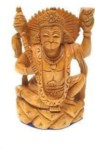 Mtr handicrafts Original White Sandalwood (Safed Chandan) Lord Hanuman ...