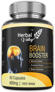 HerbalValley Brain Booster | With 6 Herbal Ingredients for Better Brain ...