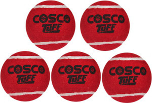 COSCO Tuff Cricket Heavy Weight Tennis Ball Pack of 5 Cricket Tennis ...