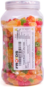 froods Mixed Fruit Jelly Cubes, Sugar Coated Jelly Candy Cubes Mix ...