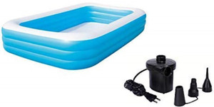 ECOM BHARAT 8.7 FEETS , air pump-4 Inflatable Swimming Pool, Inflatable ...