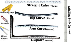 Upyukat Khyati Tailoring scales/ curves/ Fashion Designing Scale ...