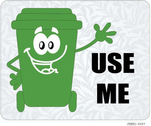 JEEPL USE ME DUSTBIN SIGNBOARD, ACP with vinyl: 8X10 inches (JE-5037 ...