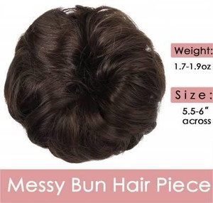 SAMYAK Natural looking Funky messy juda/ Bun For Party , Marriage ...