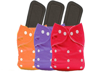 Softlia reusable washable adjustable button diaper for baby with wet ...