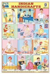 INDIAN HANDICRAFTS CHART [Wall Chart] INDIAN BOOK DEPOT (MAP HOUSE ...