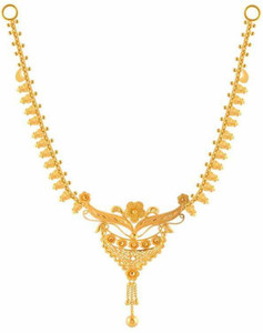 PC Chandra Jewellers 22KT320GLN7711 Choker Yellow Gold Precious ...