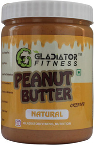Gladiator Fitness Natural Creamy Peanut Butter|30% Protein| Zero ...