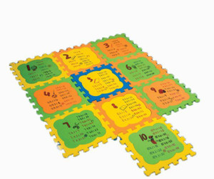 DawnRays Multiplication Table Puzzle Foam Mat for Kids, Interlocking ...