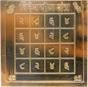 Om Shree Siddhi Vinayak Murti Bhandar Videsh Yog Yantra heavy 22 gauge ...