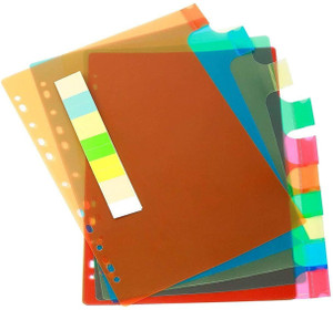 True-Ally A4 Binder Index Divider (10 Insertable tab Sheets ...