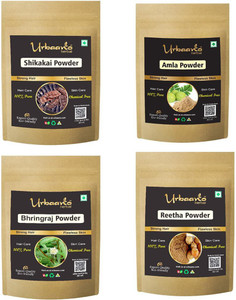 Urbaano Herbal 100% Natural Amla, Reetha, Shikakai & Mahabhringraj ...