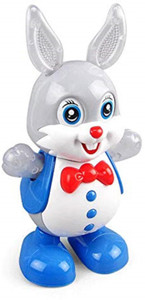 Skstore Dancing Rabbit Toy for Kids with Music Flashing Lights and Real ...