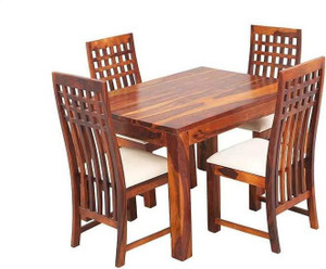 Flipkart Perfect Homes Solid Wood 4 Seater Dining Set Price in India ...