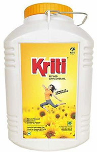 Kriti Refined Sunflower Oil 15 Ltr Soyabean Oil Plastic Bottle Price in ...
