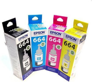 Epson INKJET Black + Tri Color Combo Pack Ink Bottle - Epson : Flipkart.com