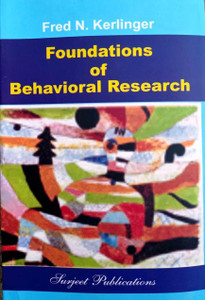 Foundations Of Behavioural Research: Buy Foundations Of Behavioural ...