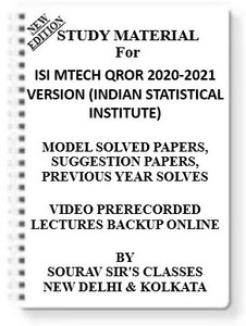 Study Notes Material On Isi Mtech Qror [ Pack Of 5 Books ] For 2021 ...