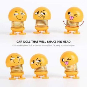 SWAMI CREATION Smiley Emoji, Spring Doll,Shaking Toy for Car Dashboard ...