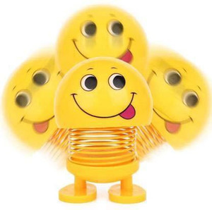 SWAMI CREATION Smiley Emoji, Spring Doll,Shaking Toy for Car Dashboard ...