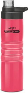 MILTON Thermosteel Amigo 660 ml Bottle (Pack of 1, Pink, Steel) 660 ml ...