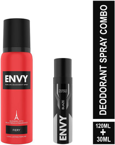 ENVY Fiery 120 ml & Blaze Nano 30 ml Deodorant Spray Combo Perfume Body ...