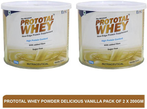 Prototal Whey Protein Powder Vanilla | Best Protein Powder (Pack of 2 ...