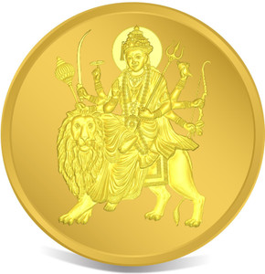 LORDS JEWELS Sherawali Maa Gold Coin 10 Gm 24 (999) K 10 g Yellow Gold ...