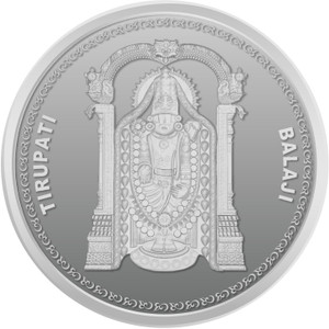 LORDS JEWELS Tirupati Balaji Silver Coins 50 Grams S 999 50 g Silver ...