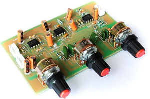 M V COLLECTION 3 Channels Preamplifier Tone Board Audio Bass Treble ...