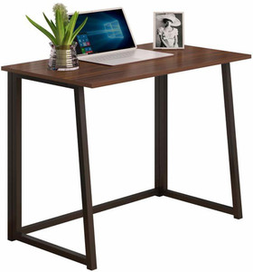 PRITI No-Assembly Folding Desk, 31.5" Small Computer Desk Home Office ...