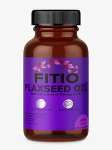 FITIO Flax Seed Oil Capsules, Omega 369 fatty acid Price in India - Buy ...