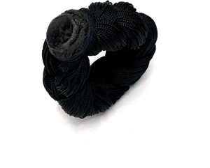 Mahant Ji Handicraft Thick Or Broad Black Thread Braided Wrist Band For ...