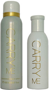 Buy Carry Me Gift Set White 150ml Deodorant Body Spray & 100ml Eau de ...