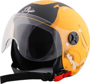 Steelbird Skip Toad Open Face ISI Certified Helmet for Kids Motorbike ...
