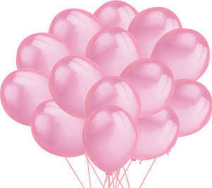 Flipkart.com | PARTY MIDLINKERZ Solid Set Of 51 Pcs Light Pink Balloons ...