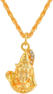 DULCI Gold Tone Lord Shiva/Siva Bholenath Mahadev Chain Pendant Locket ...