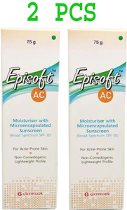 Episoft Sunscreen - SPF 50 PA+++ AC Moistrizer & Sunscreen (GLENMARK ...