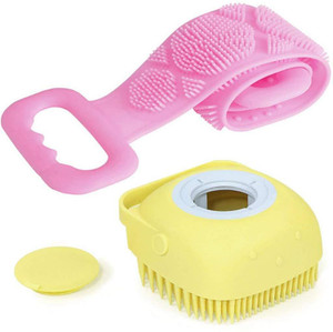 NOHUNT Silicone Body Back Scrubber, Double Side Bathing Brush For Skin ...