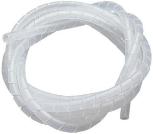 RPI SHOP Transparent 6mm(1/4" Inch) Spiral Cable Wrap, Cable Sleeve ...