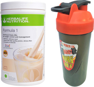 HERBALIFE SUPER SAVER COMBO OF FORMULA 1 VANILLA + SPORTY SHAKER CUP ...