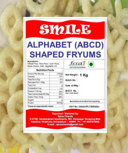 Smile Ready to Fry Alphabet (ABCD) Shaped Fryum’s Fryums 1 kg Price in ...