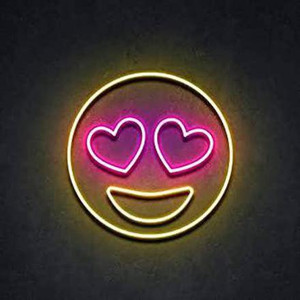 Neon Sign India Awestruck Emoji LED Neon Sign 18x18 inches with Adaptor ...