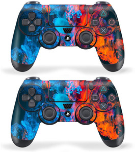 Techfit Combo of 2 Printed Skin Wrap Vinyl Sticker For PS4 DualShock ...