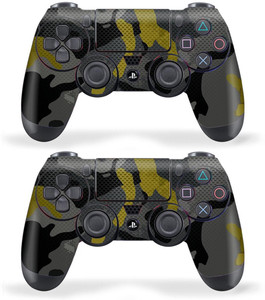 Techfit Combo of 2 Printed Skin Wrap Vinyl Sticker For PS4 DualShock ...