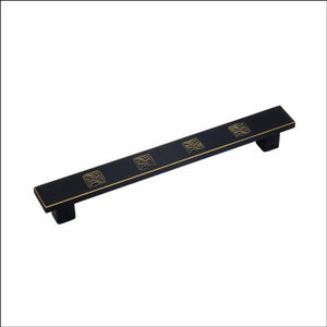 krina Rectangular Shape Brass Antic Glossy Finish Main Door Handle ...