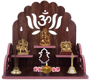 Pegrim Wooden Home Temple/Home mandir/god Stand for Home/Pooja Stand ...